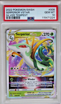 PSA 10 SERPERIOR VSTAR 2022 Pokemon Silver Tempest #008 | eBay