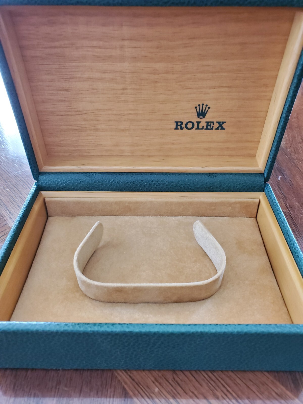 ROLEX GREEN LEATHER WATCH CASE W/Leather Card Case 68.00.04 | eBay