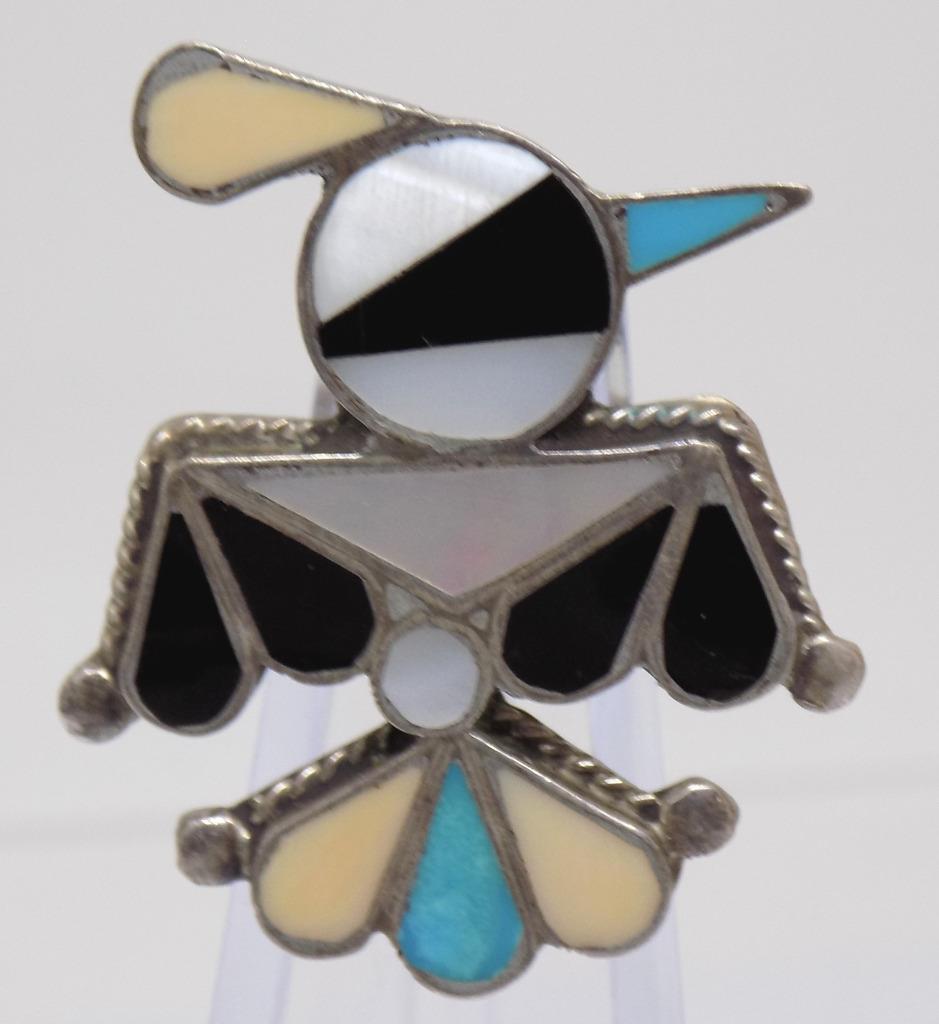 Native American Zuni THUNDERBIRD Multi Stone Inlay St… - Gem