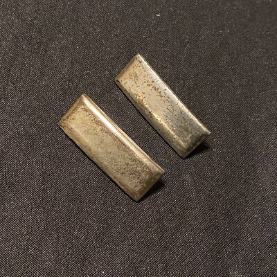 Original Pair Of WWII Sterling Silver Officers Lieutenant Bars Shoulder ...