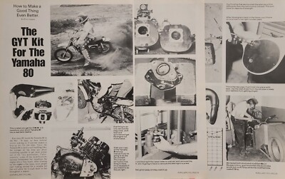 1975 Yamaha GYT Kit for the Yamaha 80 4pg Print Ad | eBay