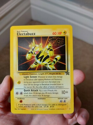 1999 POKEMON BLACK STAR PROMO KIDS WB FIRST MOVIE ELECTABUZZ CARD # 2, NM | eBay