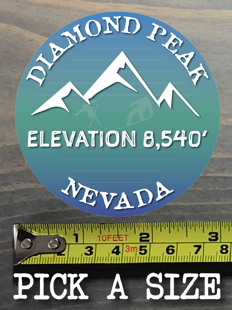 Diamond Peak Sticker Decal Lake Tahoe Mountain Ski Snowboard Resort ...