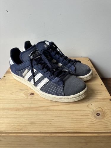 Adidas Campus 80s Mens Lifestyle Shoes Tokyo Sashiko Dark Blue White ...