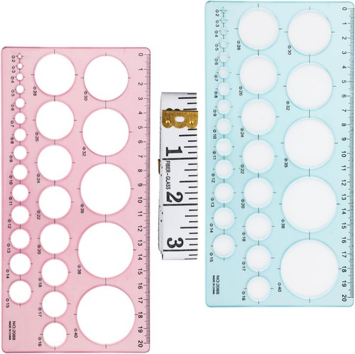 3pcs Nipple Rulers, Ruler for Flange Sizing Measuring Tool Plastic ...