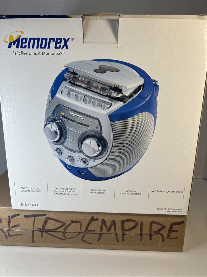 Memorex Karaoke Machine Audio With Am/Fm Radio, Mic, And Cassette ...