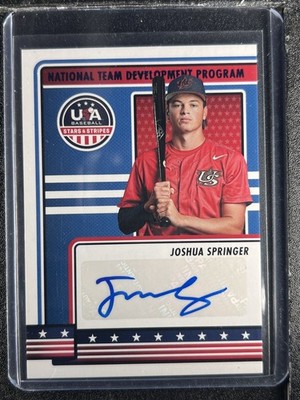 Springer, Joshua - 2023 USA Baseball Stars & Stripes - Autograph - INV6 ...