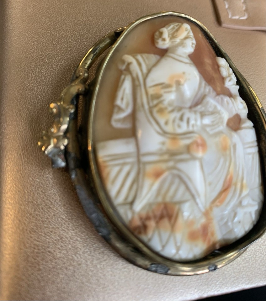Antique Hand Carved Shell Cameo. As Seen. Edwardian. | eBay UK