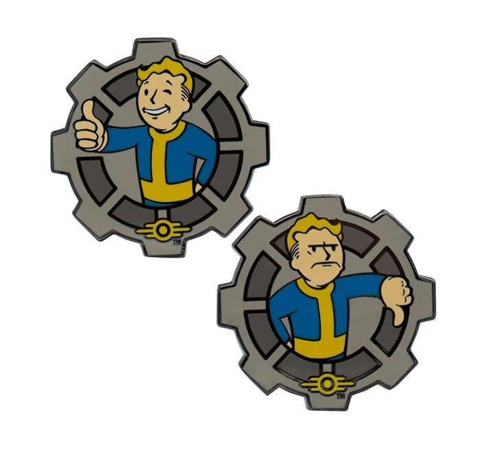 Fallout Bethesda Limited Edition Vault Boy Flip Decision Coin 1/5,000 ...