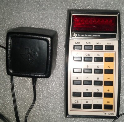Vintage Texas Instruments TI-1250 Calculator with Charger – Tested ...