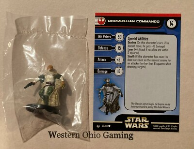 Star Wars Miniatures Dressellian Commando #46/60 NEW NIB SWM Universe ...