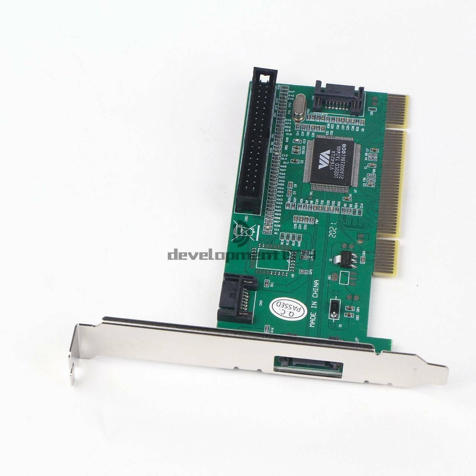 1PC VIA VT6421A ONE 3 SATA+1 Port IDE to PCI RAID Card Controller ...