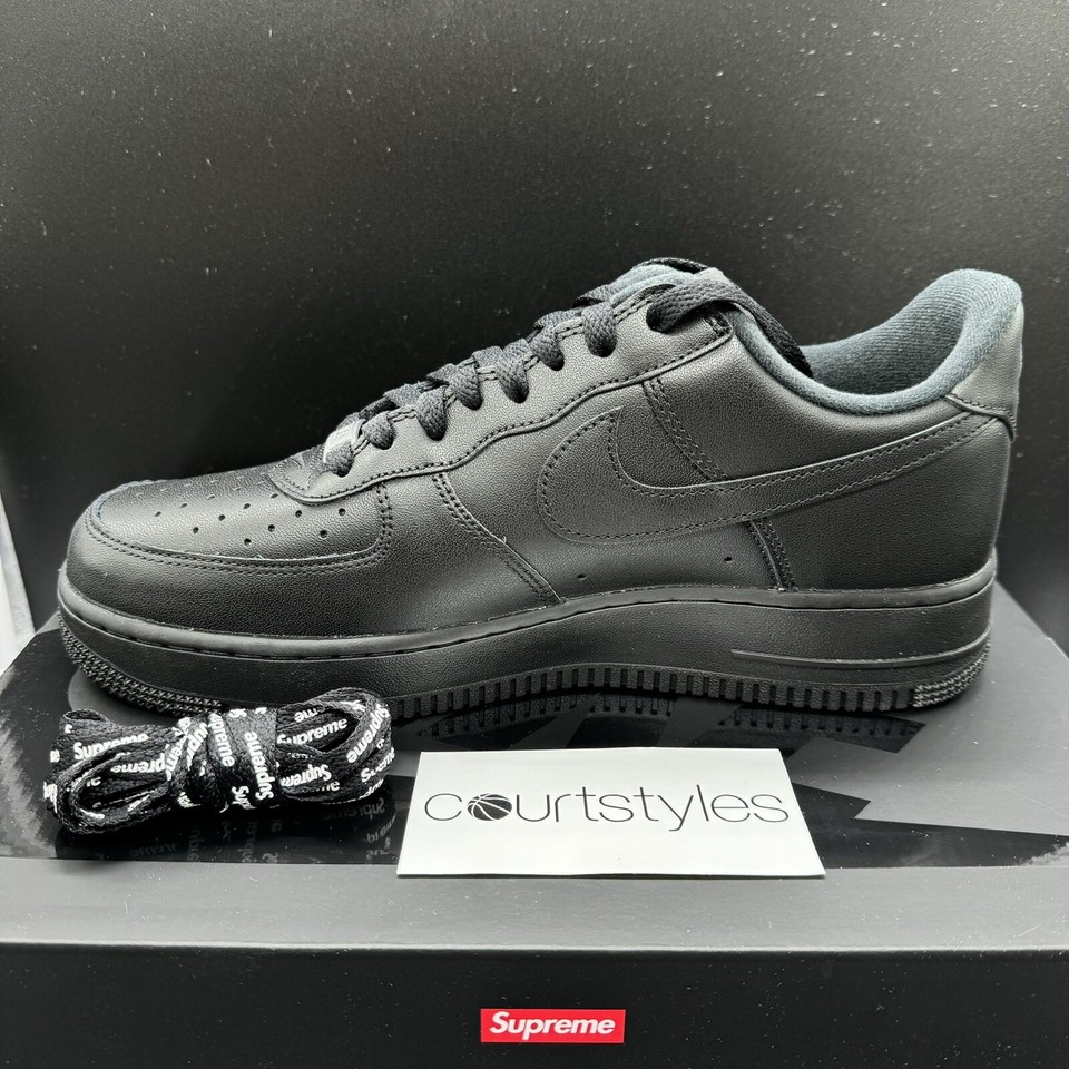 Brand New Nike Air Force 1 Low SP Supreme Black CU9225-001 Fast ...