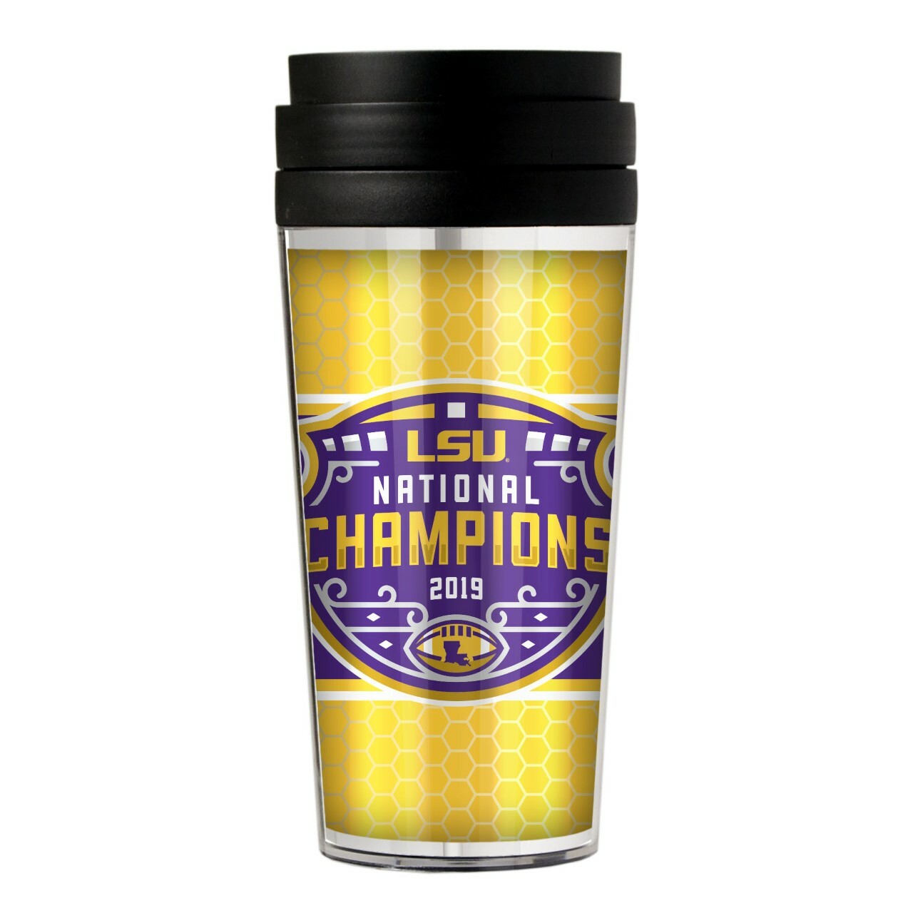 LSU TIGERS 2019 NCAA NATIONAL CHAMPIONS 16 OUNCE ACRYLIC TRAVEL COFFEE ...