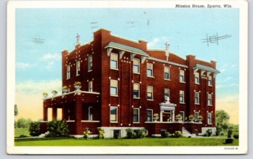 POSTCARD MISSION HOUSE SPARTA WISCONSIN | eBay