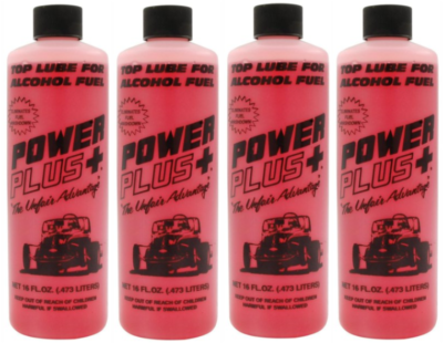4 Bottles CHERRY SCENTED Power Plus Lube Fuel Additive Alcohol Top Lube ...