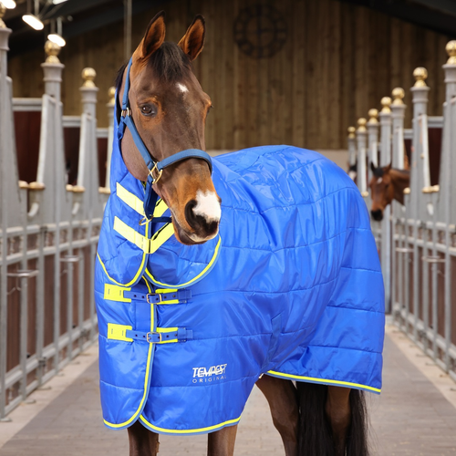 Shires Tempest Original 100G Full Neck Combo Horse Stable Rug | Blue ...
