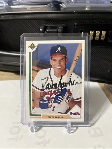 1991 Upper Deck - David Justice #363 Autograph | eBay