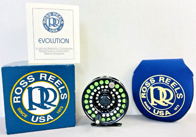 Ross Evolution 3 Fly Fishing Reel 5-7 Wt. USA with Box, Soft Bag ...