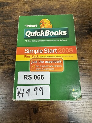 Intuit QuickBooks Simple Start 2008 – Used | eBay