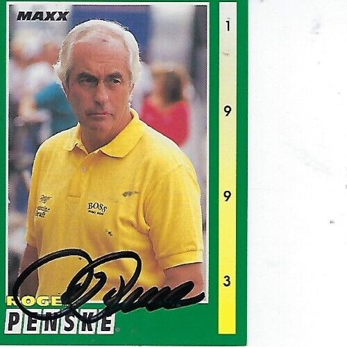 ROGER PENSKE SIGNED 1993 MAXX GREEN RACING #111 - NASCAR | eBay