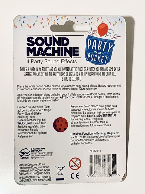 Npw-usa Mini Key Ring Sound Effects Party Machine for sale online | eBay