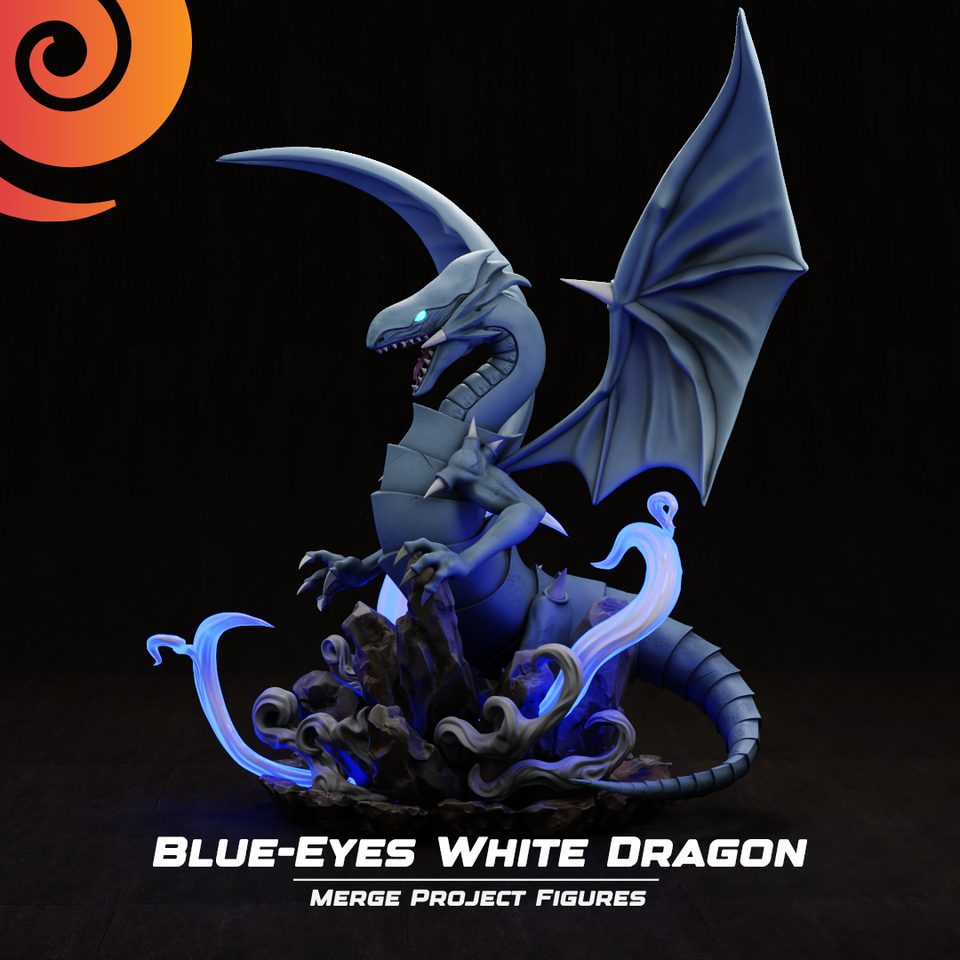 Blue Eyes White Dragon Resin Figure / Statue various sizes | eBay
