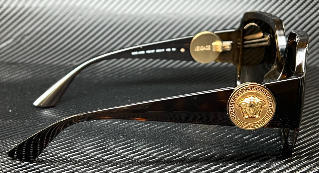 VERSACE VE4453 108 87 Havana Dark Grey Women's 56 mm Sunglasses ...