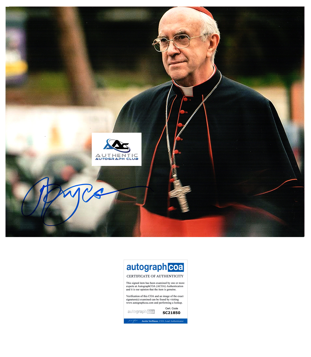 JONATHAN PRYCE AUTOGRAPH SIGNED 11X14 PHOTO THE TWO POPES ACOA | eBay