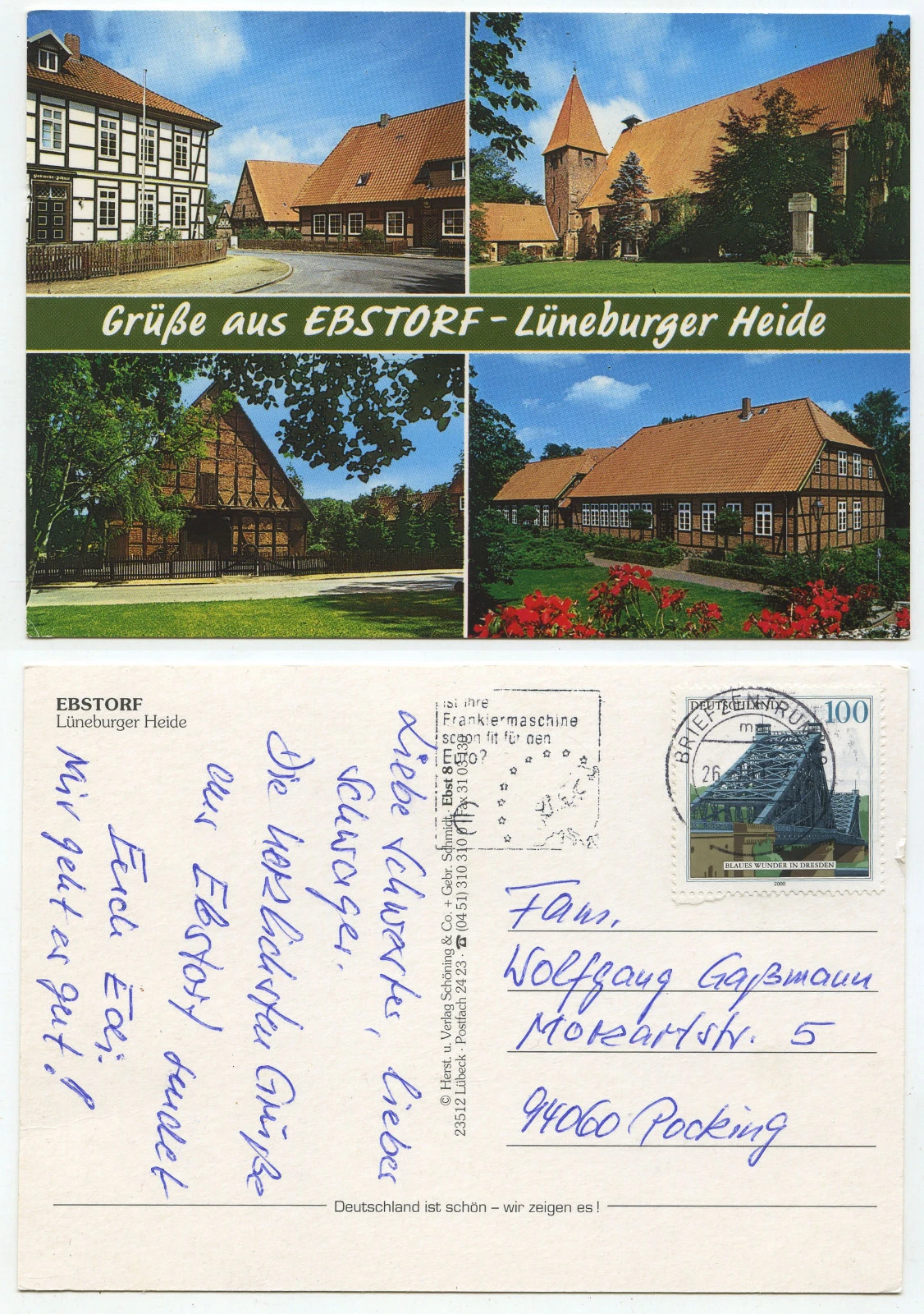 27811 - Ebstorf - Lüneburger Heide - Ansichtskarte, gelaufen | eBay