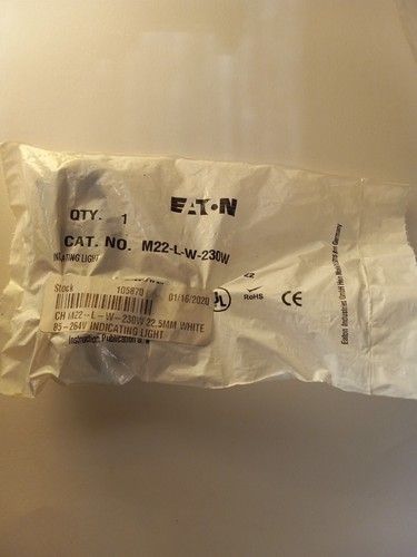 EATON CORPORATION M22-L-W-230W / M22LW230W (New in Sealed Bag) | eBay