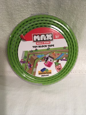 Mayka Toy Block Tape Green Cut Shape Stick Build All Brick Compatible 4 ...