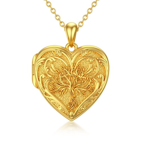 SOULMEET Personalized Tree of Life/Palm Tree Heart Locket Sterling ...
