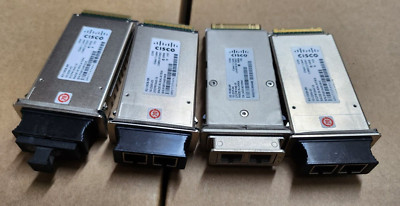 4x CISCO X2-10GB-SR 10-2205-03 10GBASE 10 Gigabit Transceiver Modules ...