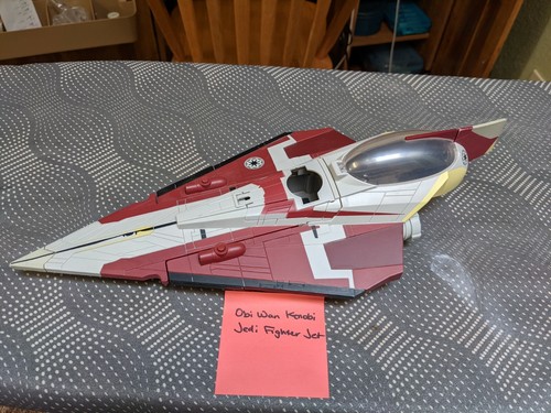 STAR WARS 2008 OBI WAN KENOBI JEDI FIGHTER JET FOR 3 3/4 FIGURES | eBay