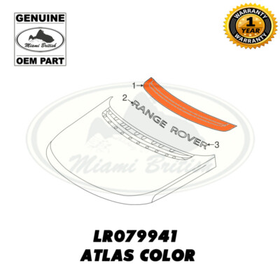LAND ROVER GRILLE HOOD VENT "ATLAS COLOR" RANGE LR079941 OEM | eBay