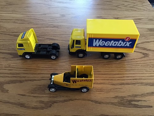 3 vintage corgi weetabix toy vehicles | eBay