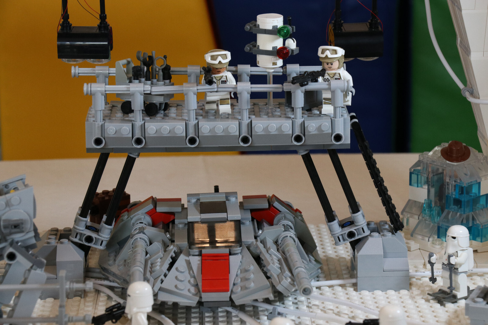 Lego Star Wars MOC - Hoth Hangar with UCS Millenium Falcon, Minifigures ...