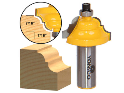 7/16" Classical Roman Ogee Edge Forming Router Bit - 1/2" Shank ...