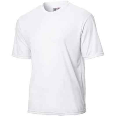 A4 Adult Unisex Cooling Performance N3142 Size M White SS Crew Neck ...
