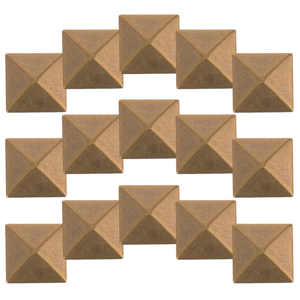 100 Pcs Decoration Punk Rock Pyramid Stud Square Flat Back Flatback ...