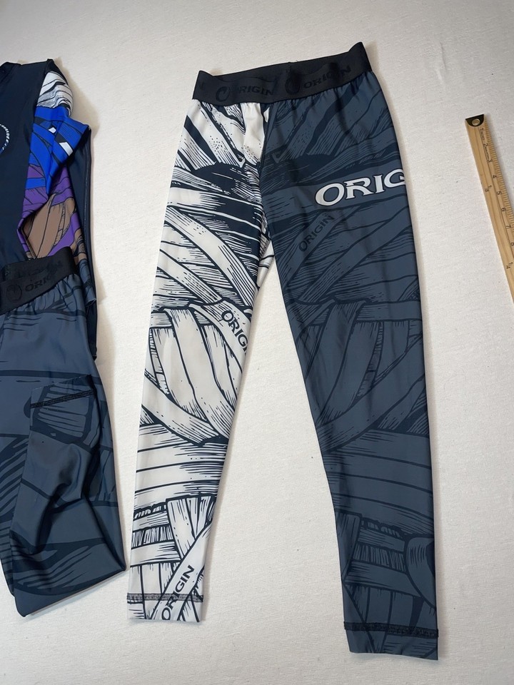 Origin Maine Men L Compression Shirt & Pants MUMMY WRAPS BJJ MMA ...