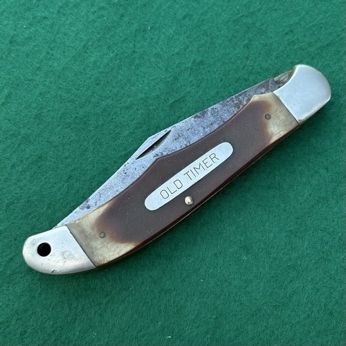 vintage OLD TIMER Schrade USA 125OT Mustang Folding Hunting Pocket ...