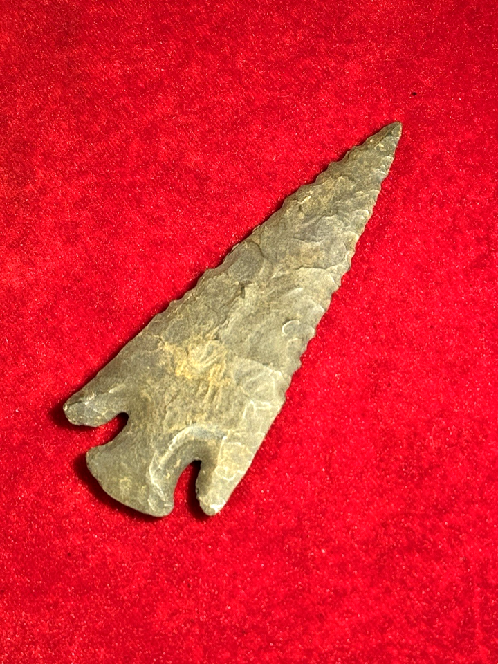 STRIKING, VERY DESIRABLE 4" LOST LAKE CORNER NOTCH PROJECTILE POINT FOUND KANSAS | eBay