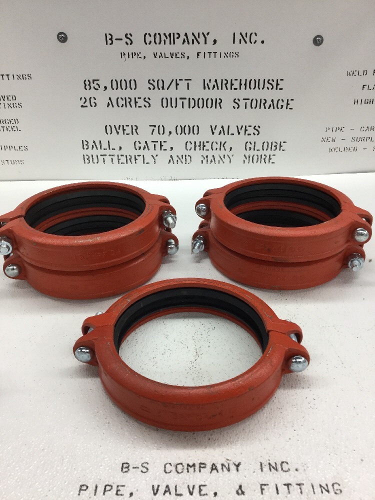 SPF Fig. C4 Rigid Grooved Pipe Coupling 8" Grooved Pipe Fitting (Lot of ...