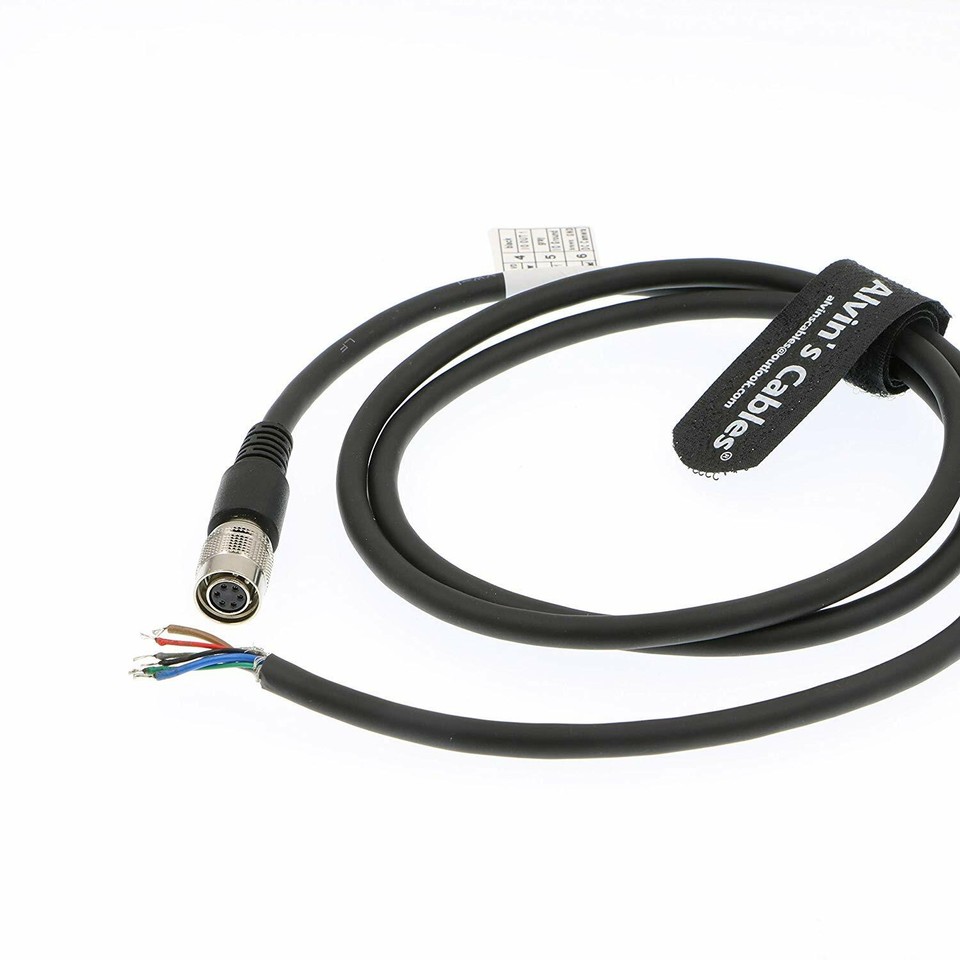 Hirose 6 Pin Twisted Power IO Trigger Cable for Basler GIGE AVT CCD ...