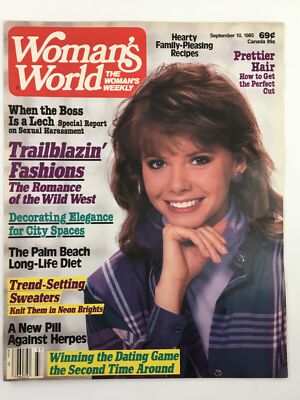 Woman's World Magazine September 10 1985 When The Boss Is a Lech No ...