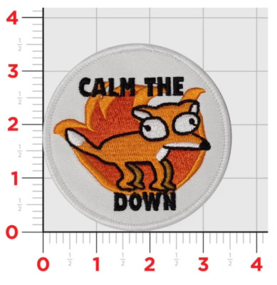 NAVY HSM-74 SWAMP FOX CALM THE FOX DOWN EMBROIDERED HOOK & LOOP PATCH ...