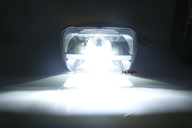 Fit for Ford F150 Bronco 1978-1986 Pair 7x6" Square LED Headlights Turn ...