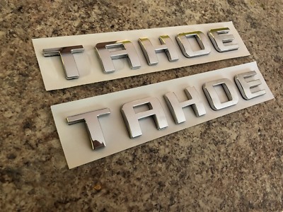 2007 - 2015 CHEVROLET TAHOE FRONT FENDER TAILGATE EMBLEMS LETTERING SET ...
